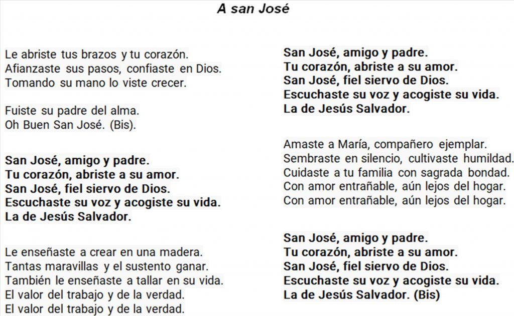 San José Corazón de Padre. Año de San José 7 Temas Año San José.